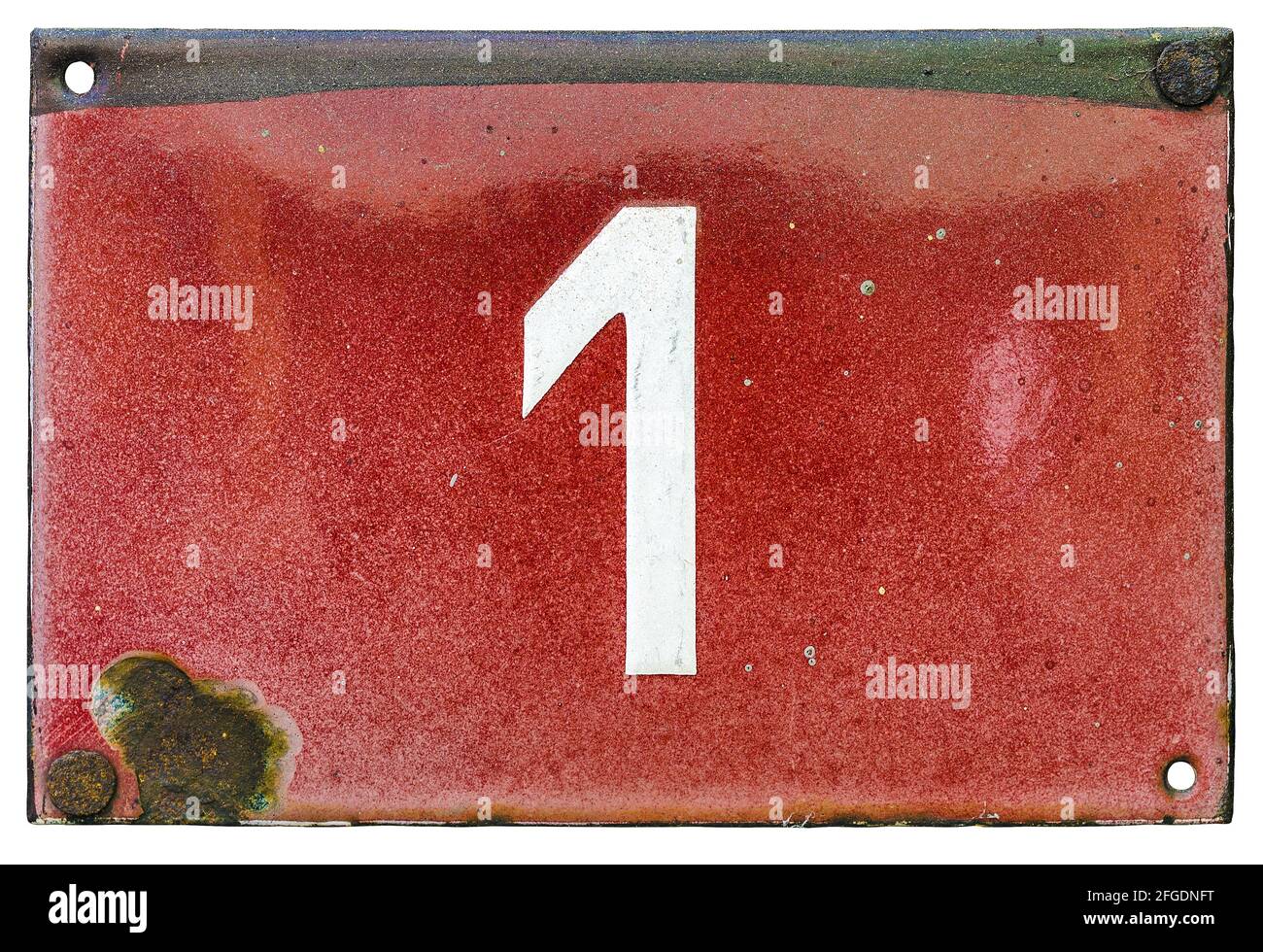 Number on fence Cut Out Stock Images & Pictures - Alamy