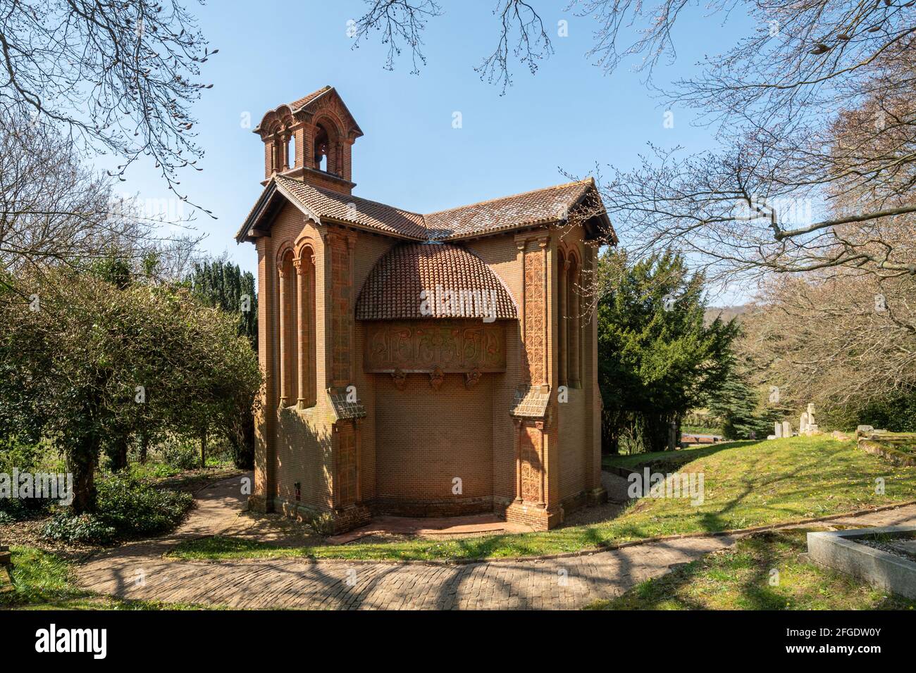 Watts chapel cemetery compton surrey hi-res stock photography and ...