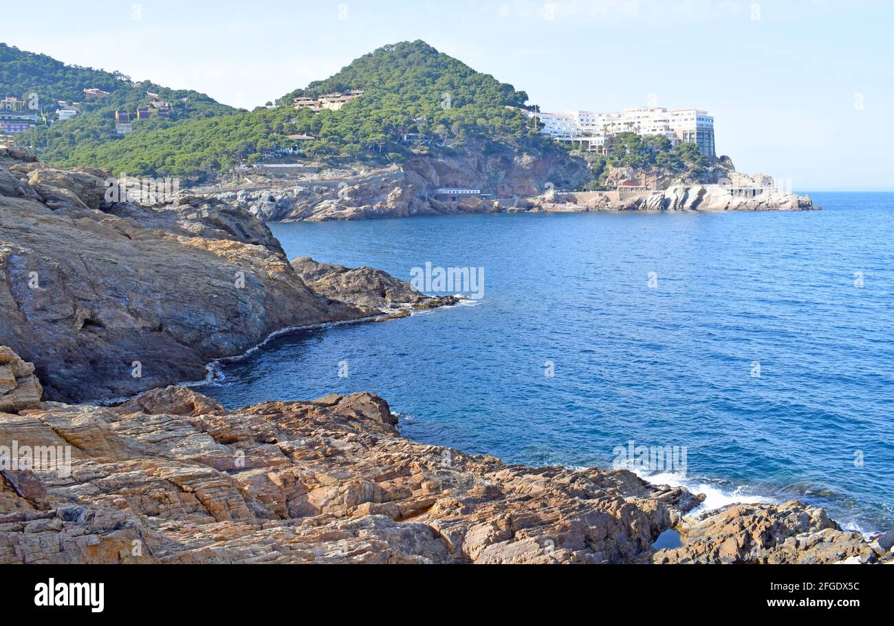 Landscape of Begur, Costa Brava Catalonia Spain Stock Photo - Alamy