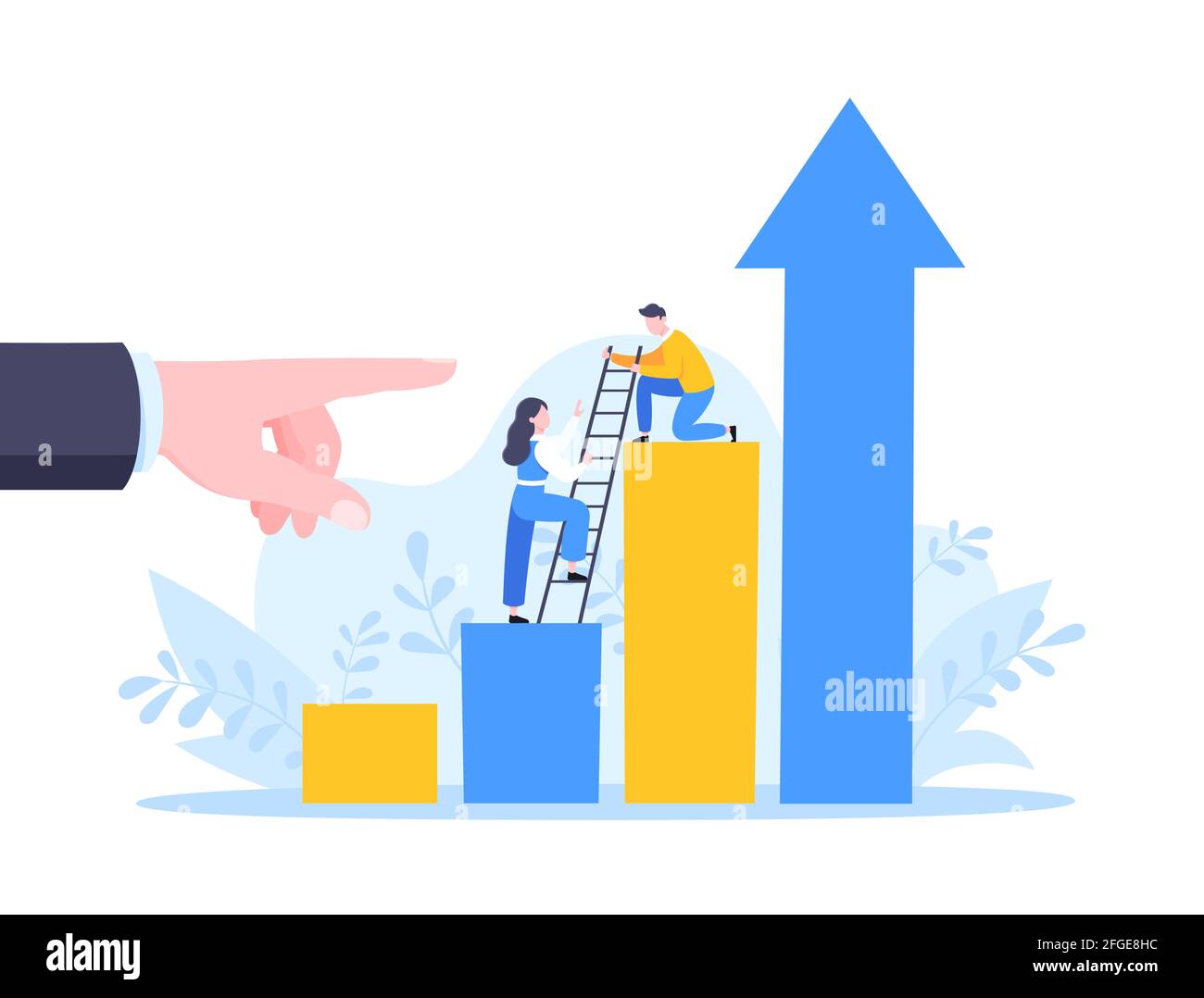 Mentorship make steps to success Stock Vector Images - Alamy