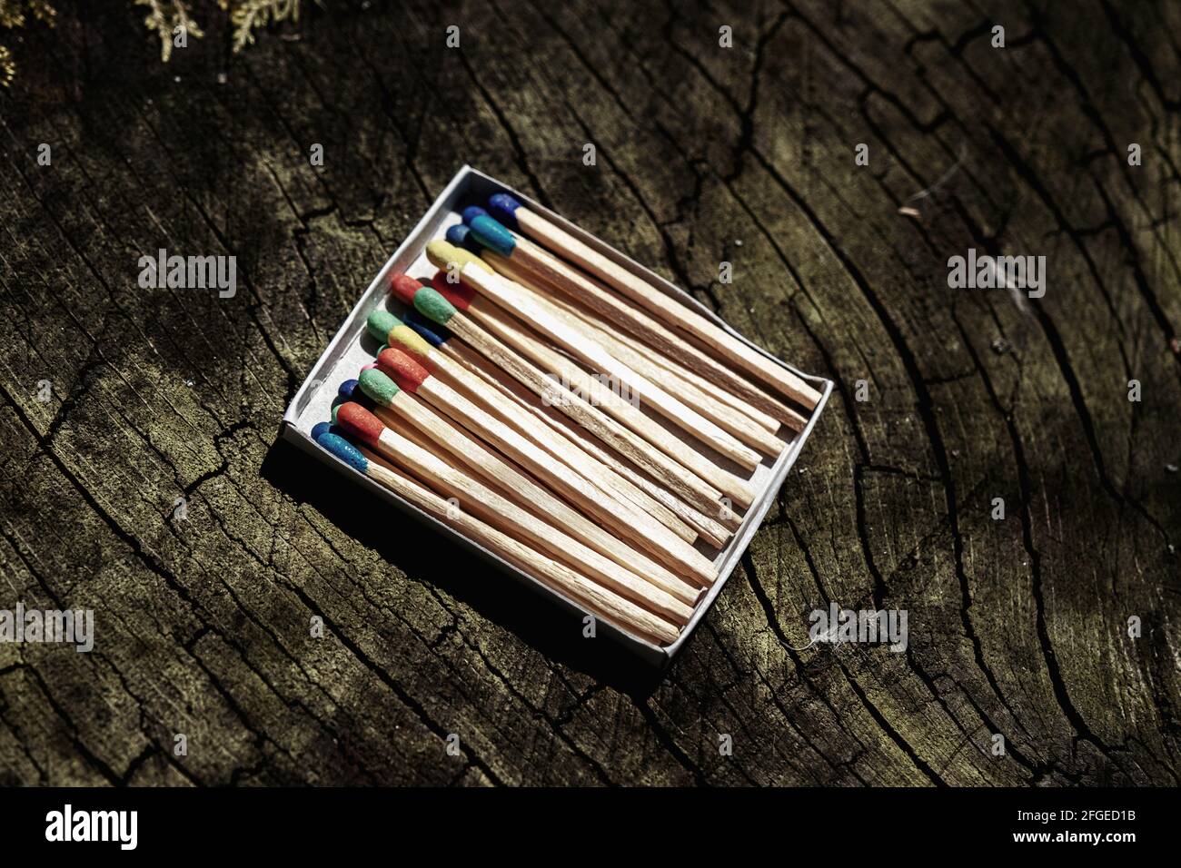Colorful match heads hi-res stock photography and images - Alamy