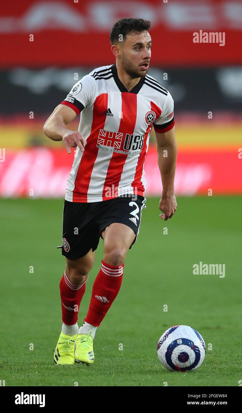 Sheffield, UK. 24th Apr, 2021. George Baldock of Sheffield Utd during ...