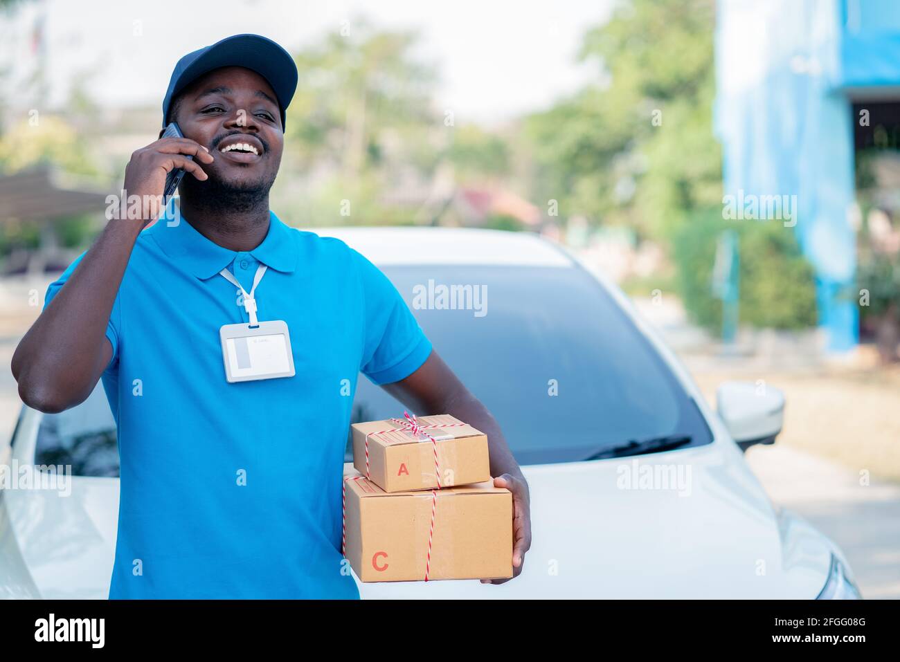African american postal worker hi-res stock photography and images - Alamy
