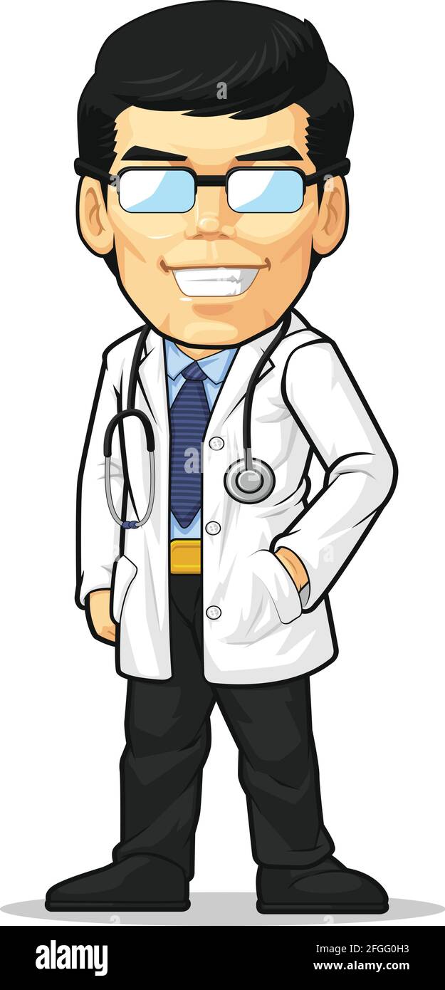 Medical doctor cartoon character hi-res stock photography and images ...