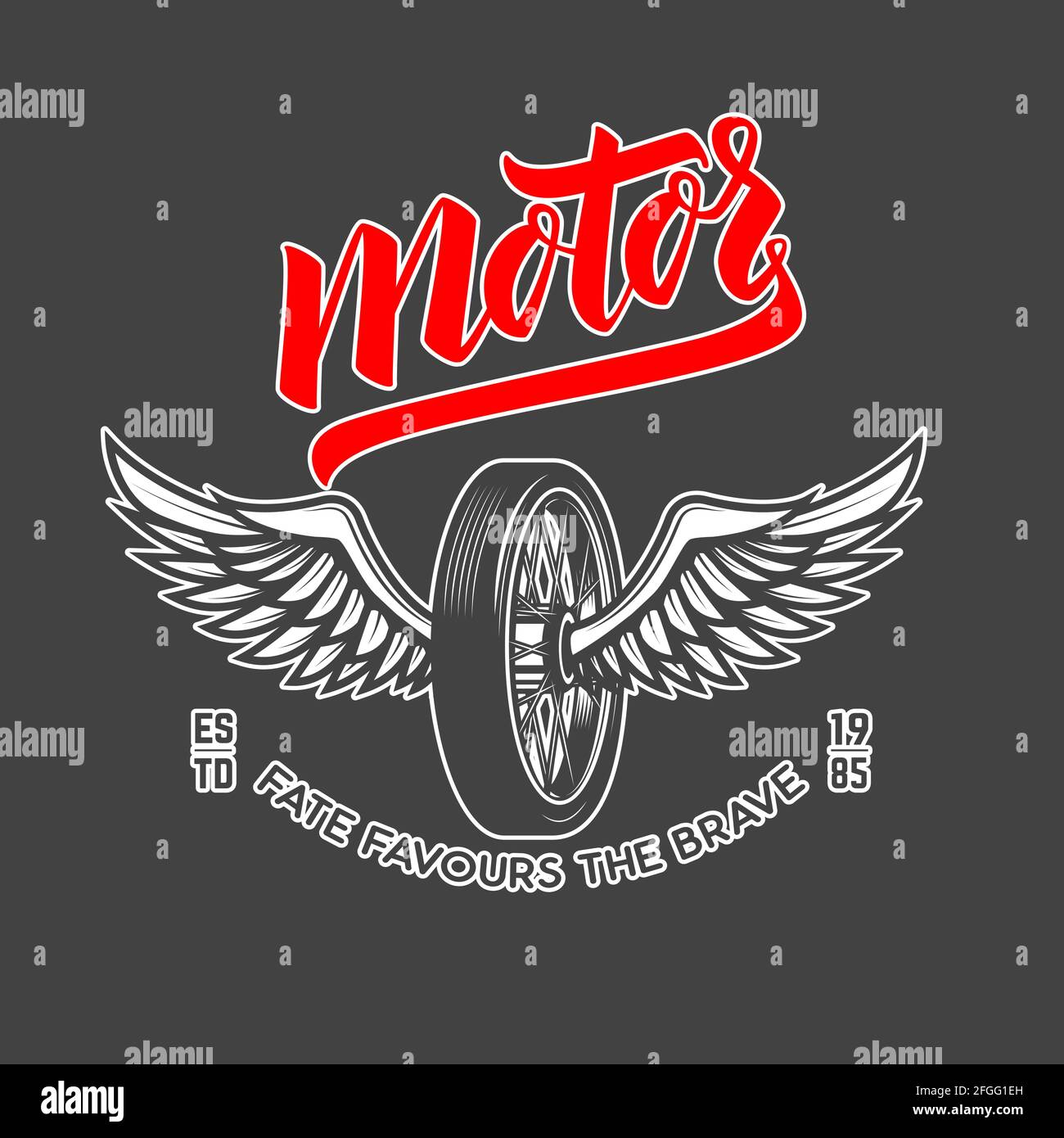 Winged wheel logo hi-res stock photography and images - Alamy