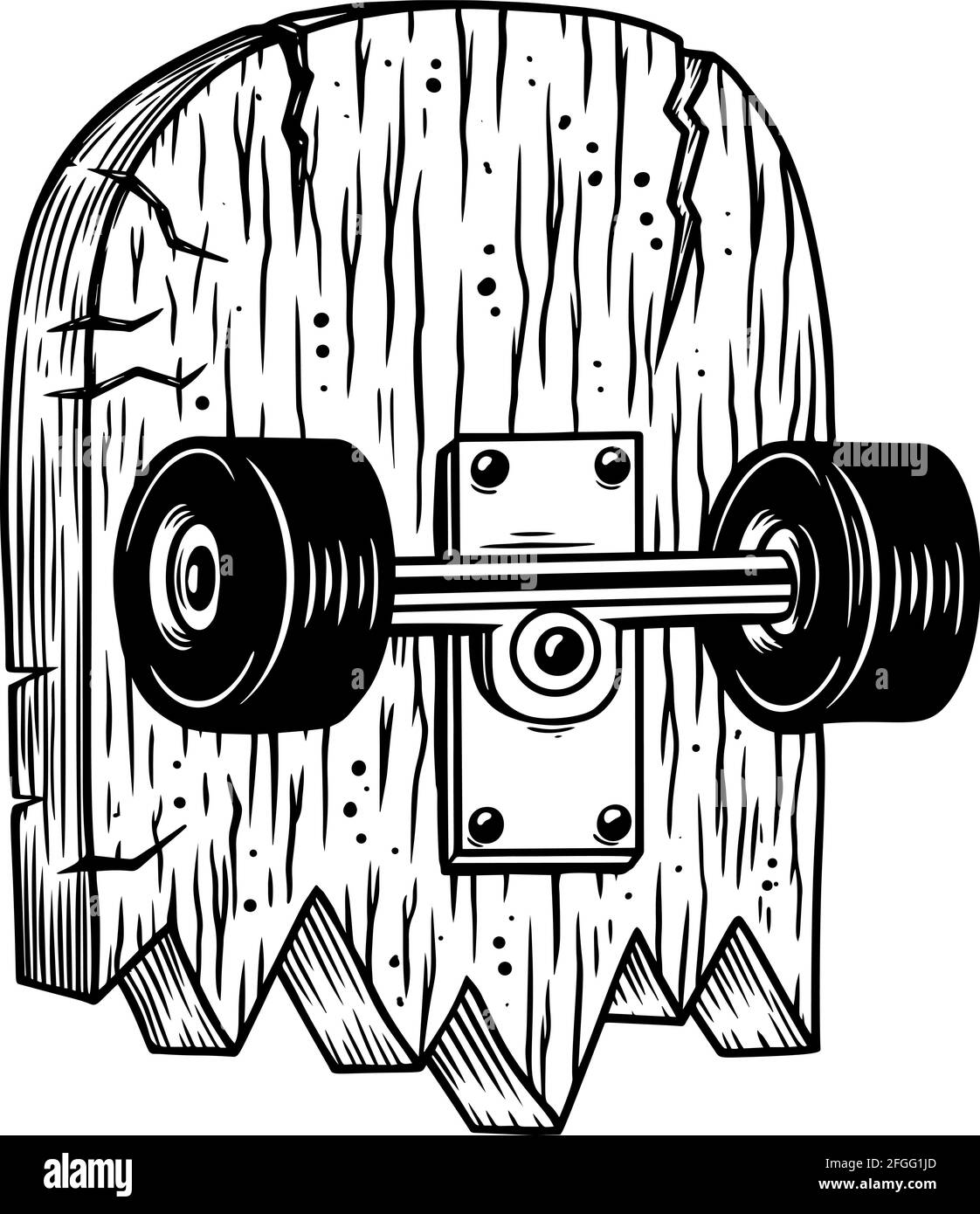 Skateboard Drawing Logo