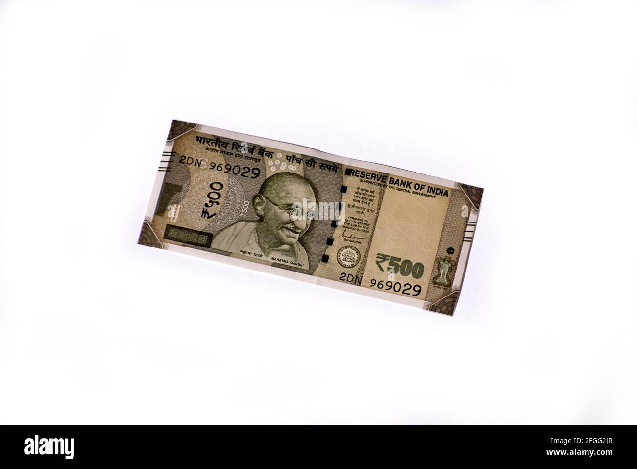 Indian paper currency rupees on isolated white background Stock Photo ...