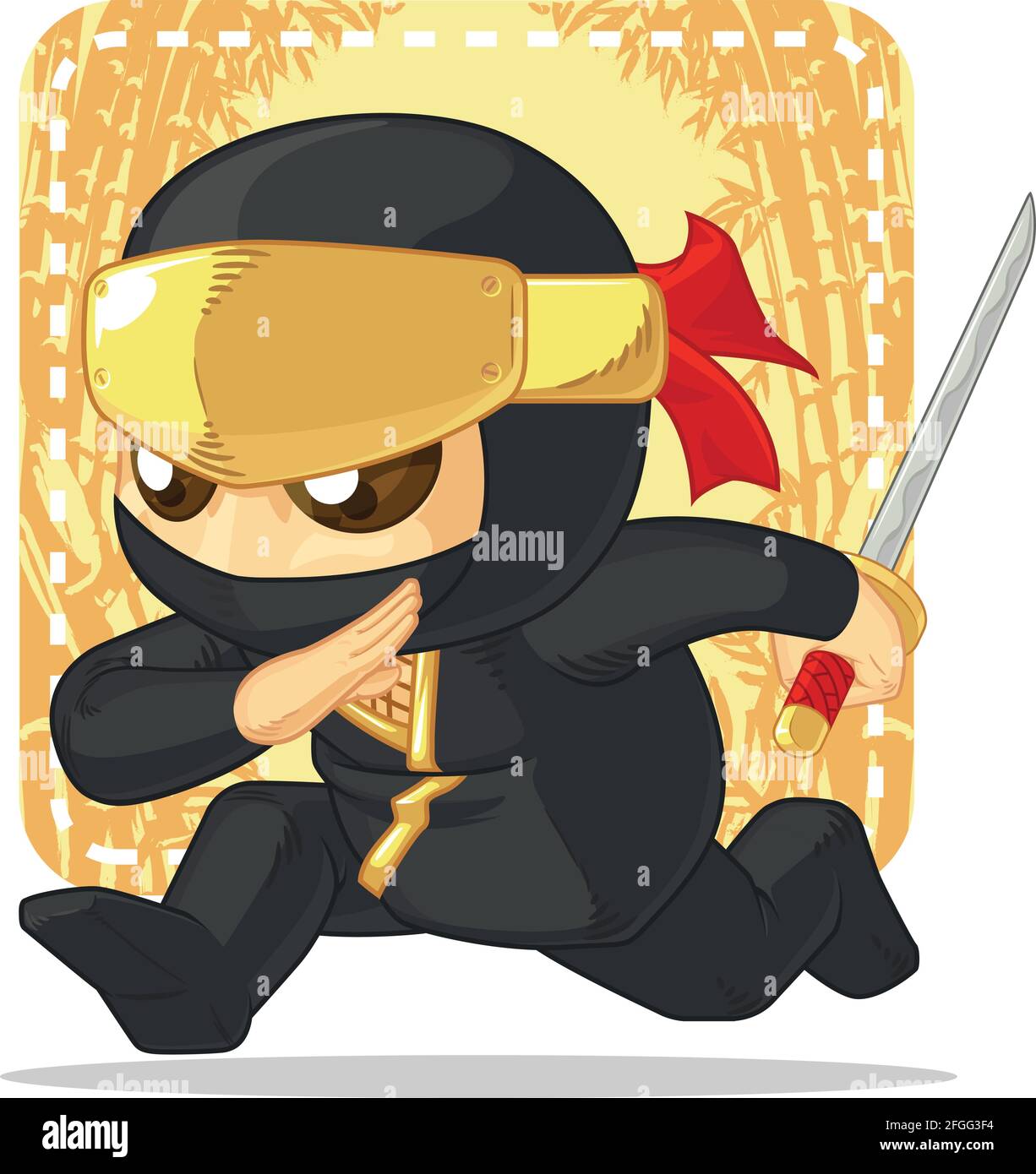 Cartoon ninja hi-res stock photography and images - Alamy