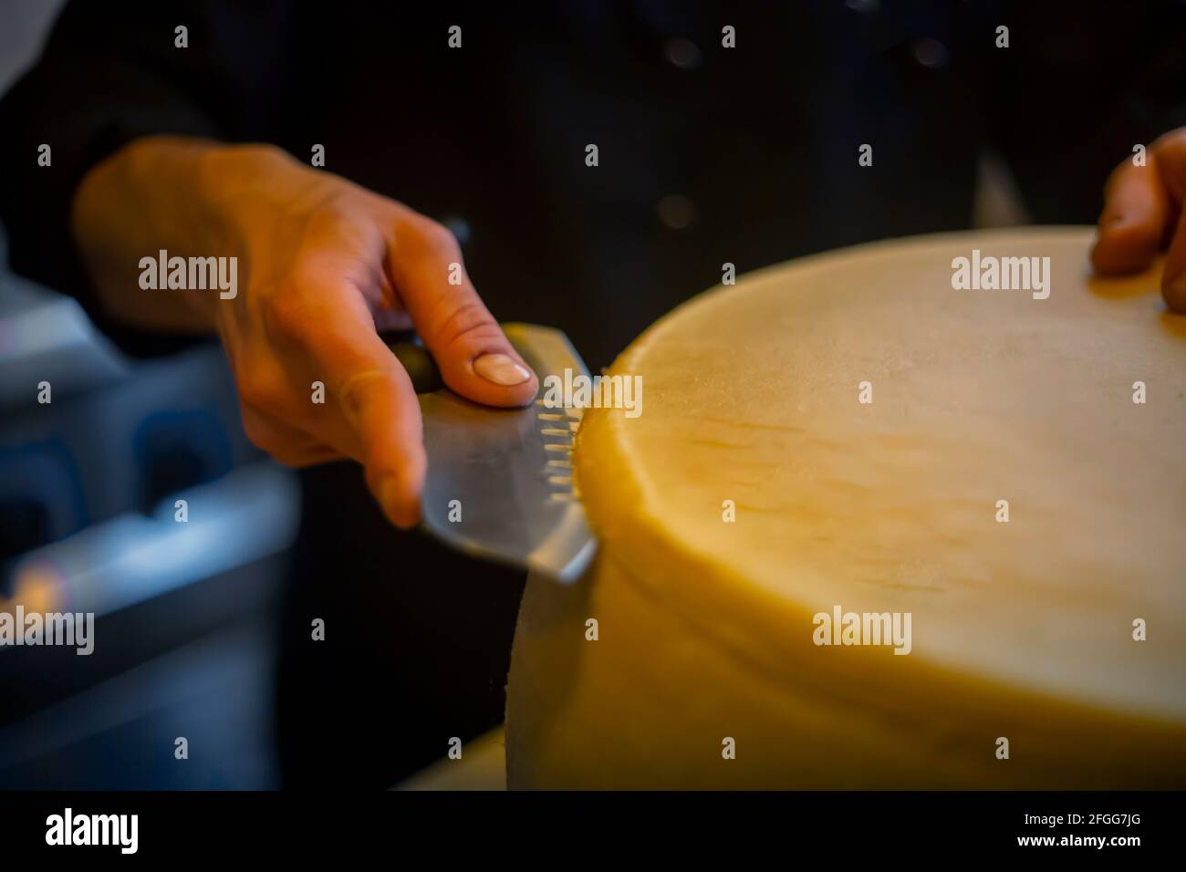 Cheddar cheese factory hi-res stock photography and images - Alamy