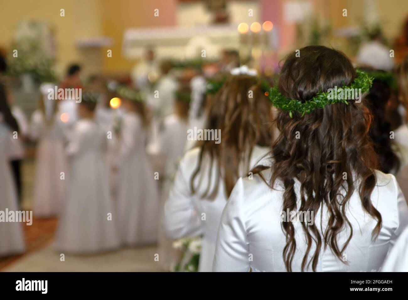 Children first holy communion catholic hi-res stock photography and ...