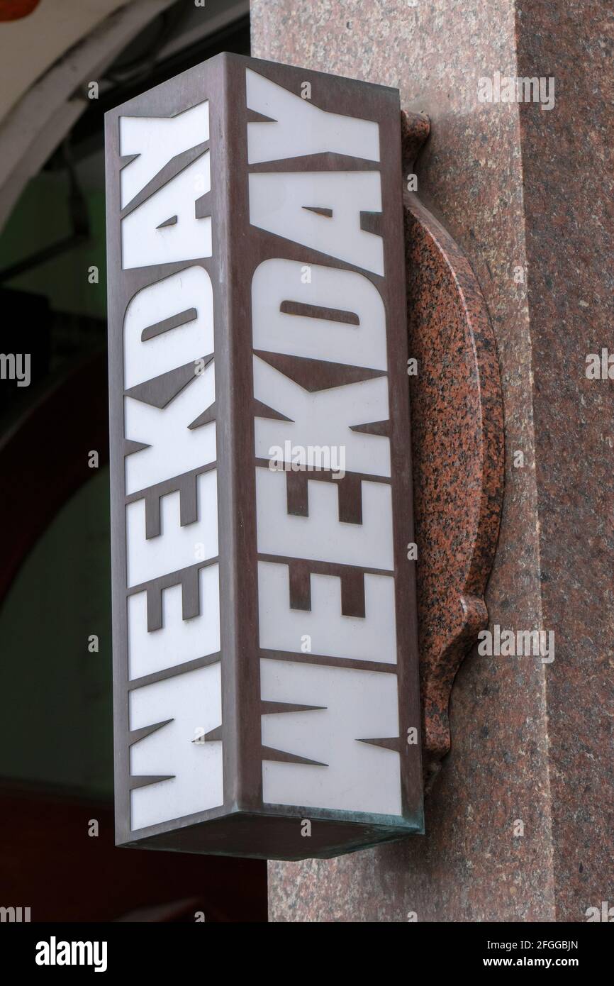 Weekday billboard hi-res stock photography and images - Alamy