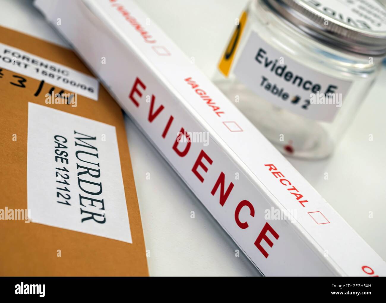 Criminalistic Lab, victim clock analysis for murder, conceptual image ...