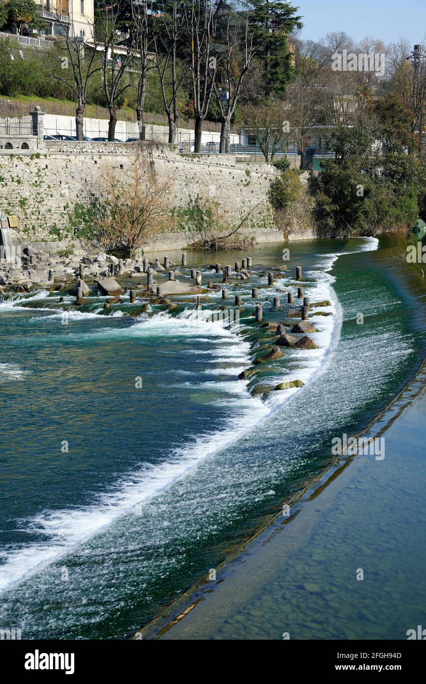 Palazzolo sull’Oglio (Bs), Italy, the Oglio river Stock Photo - Alamy