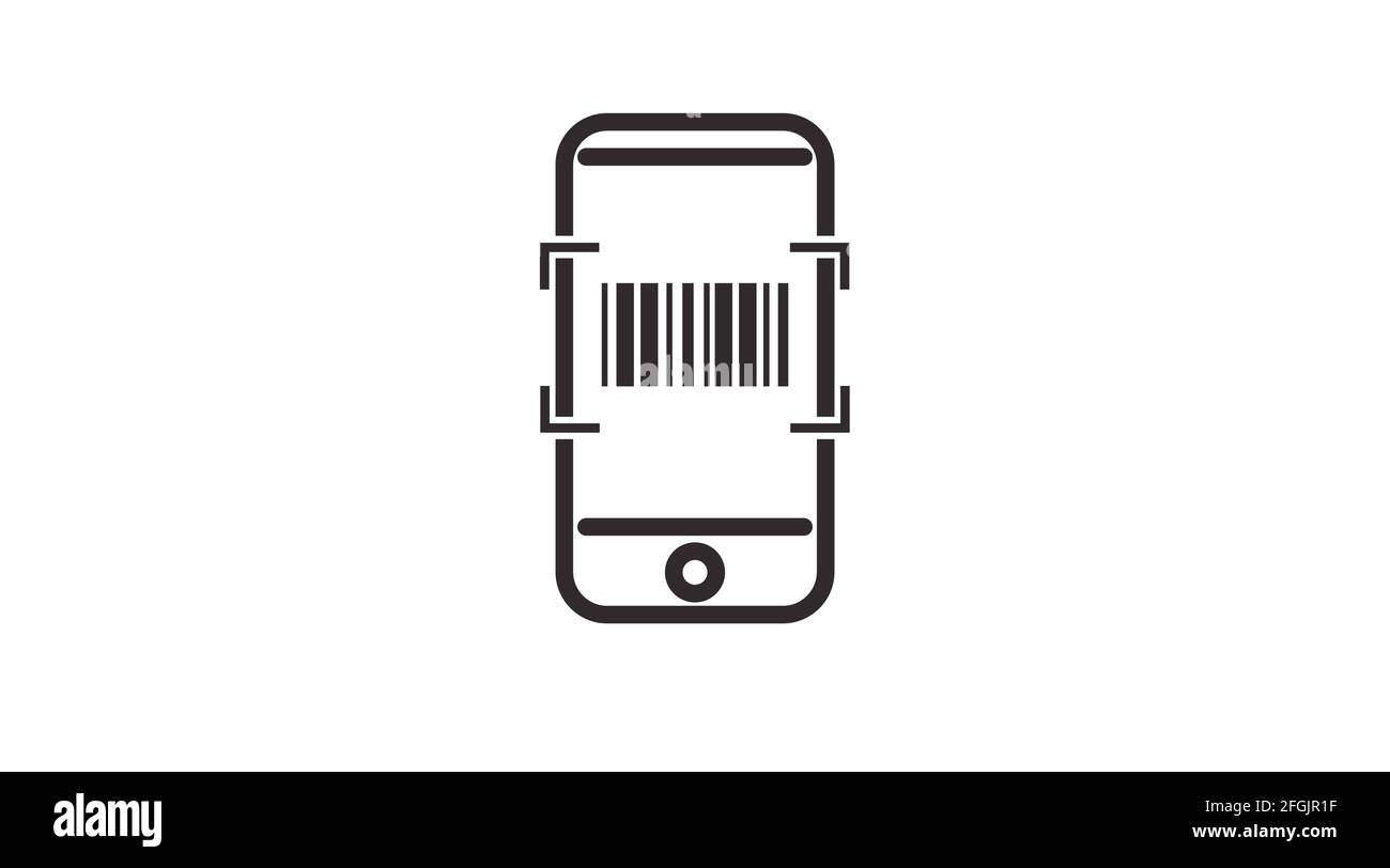 Mobile and Bardoce Icon. Vector isolated illustration of a cellphone ...