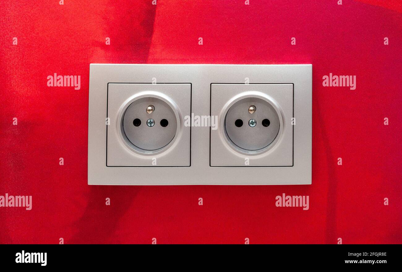 Wall european sockets hi-res stock photography and images - Alamy