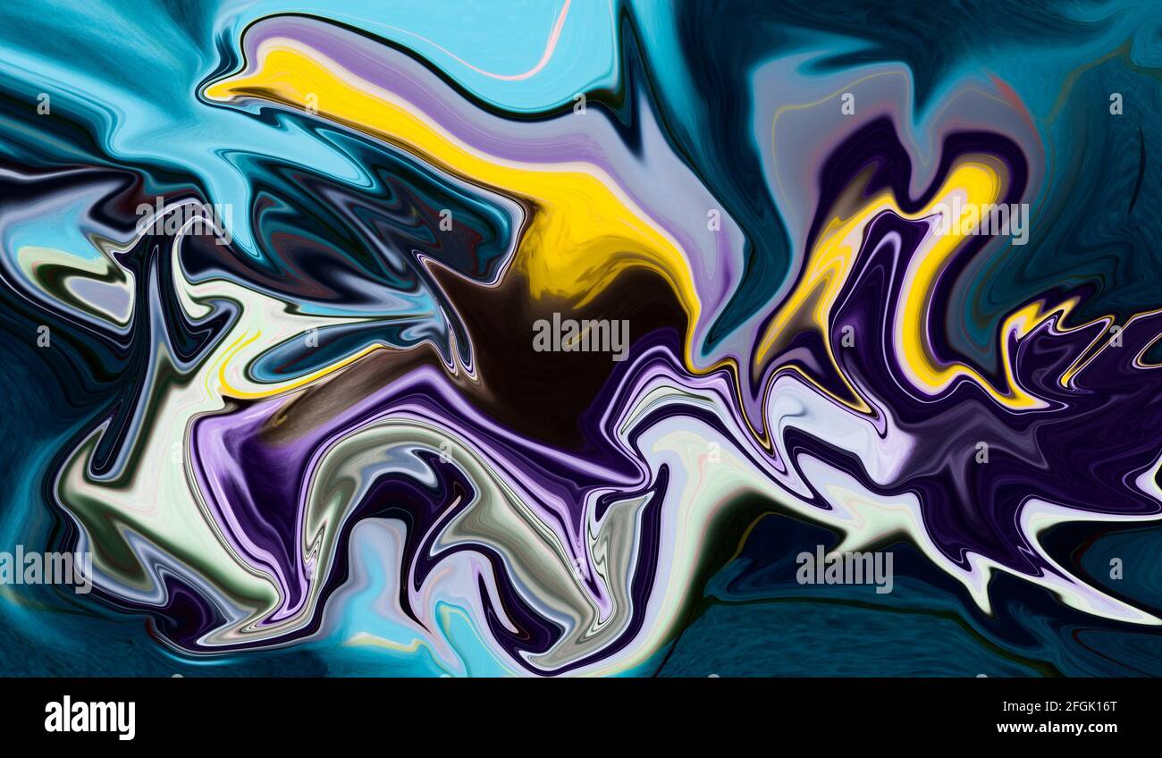 Colorful Abstract Modern Hand Painted Liquid Background Swirls Pattern ...