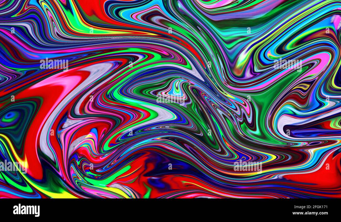 Colorful Abstract Modern Hand Painted Liquid Background Swirls Pattern ...