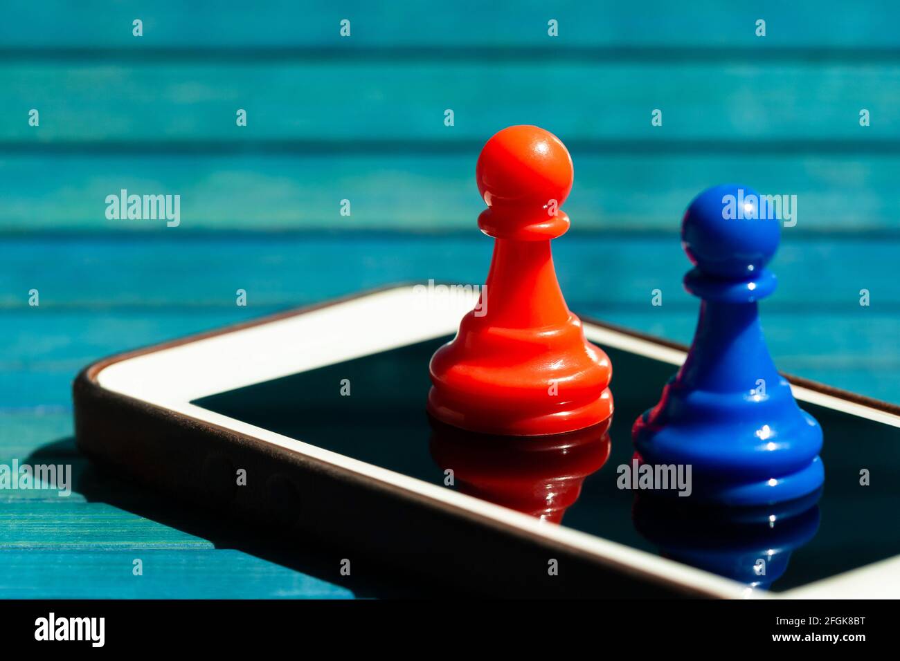 Chess Board Blue Red High Resolution Stock Photography and Images - Alamy