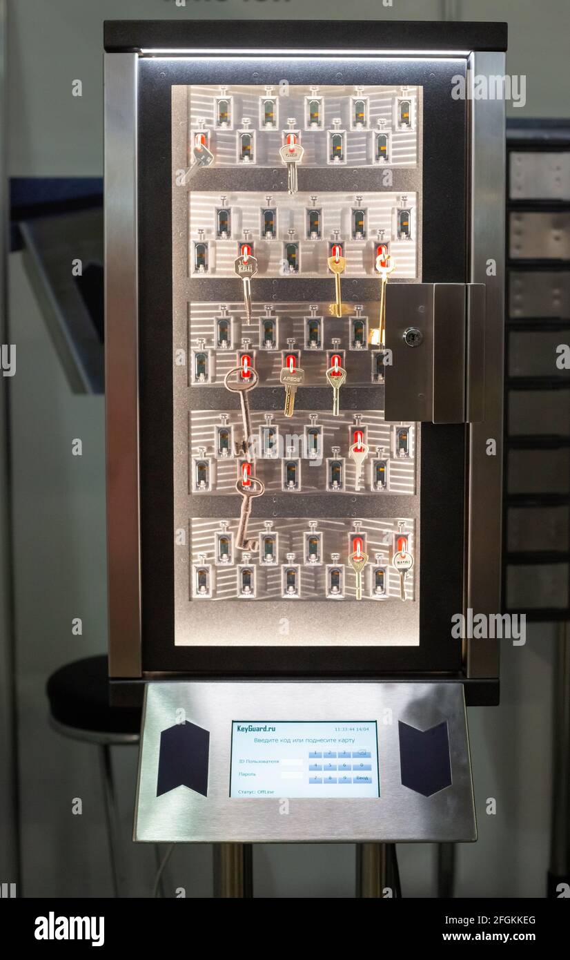 Moscow, Russia - 14 april 2021 : Automated system for storing and ...