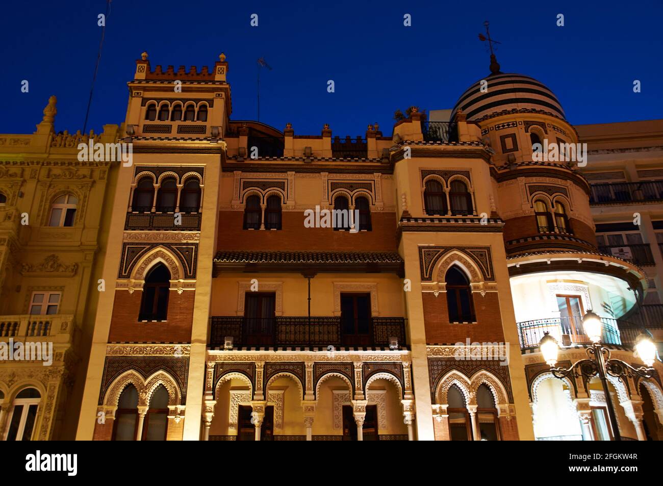 Historic buildings and monuments of Seville, Spain. Architectural ...