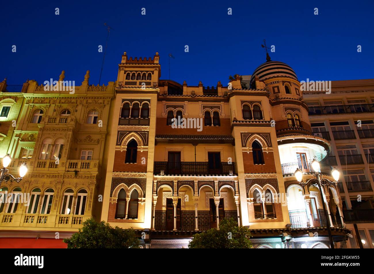 Historic buildings and monuments of Seville, Spain. Architectural ...