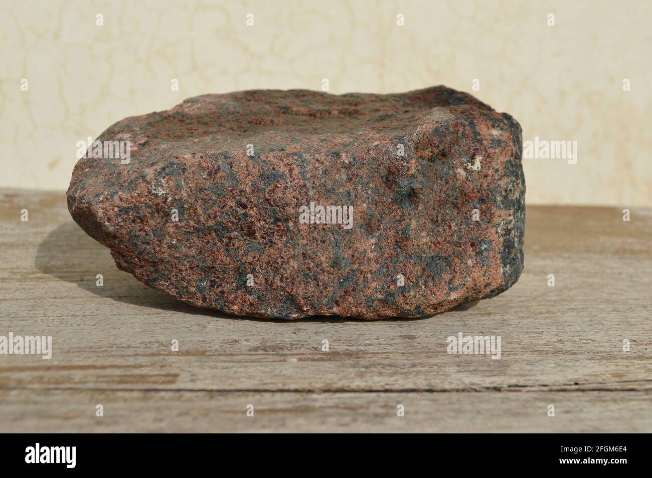 Garnet Specimen industrial grade, close-up view for classification ...