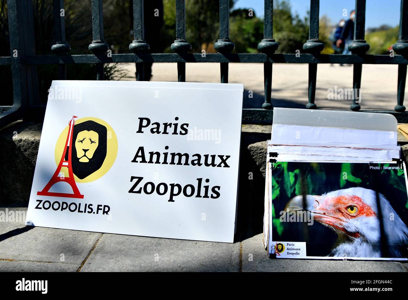 Paris, France. 25th Apr, 2021. PAZ (Paris Animaux Zoopolis association ...