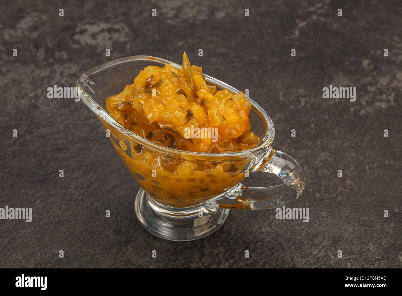 Relish sauce with cucumbers and mustard seeds Stock Photo - Alamy