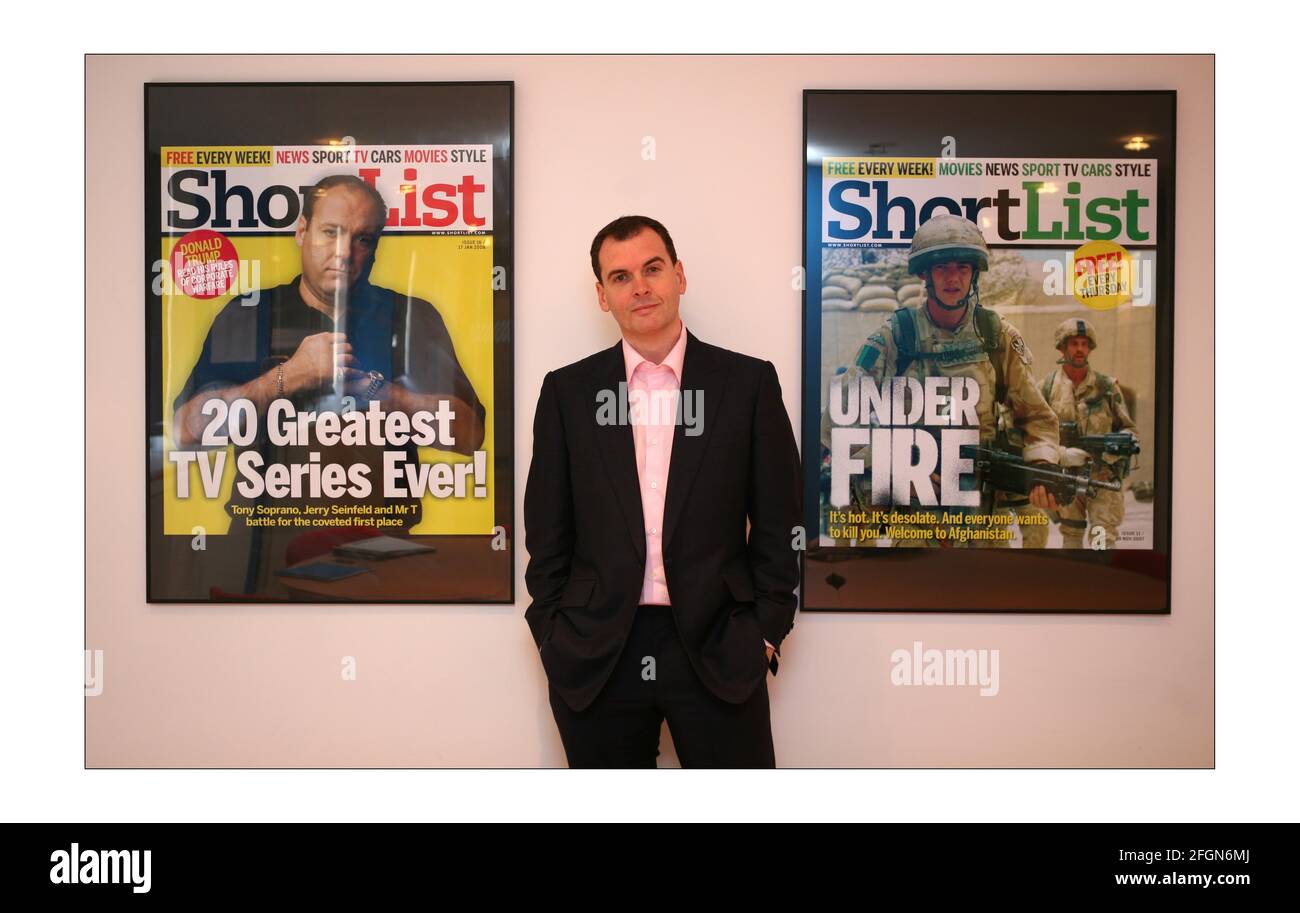 Mike Soutar.... Chief Executive of mens mag 'SHORT LIST' photographs by ...