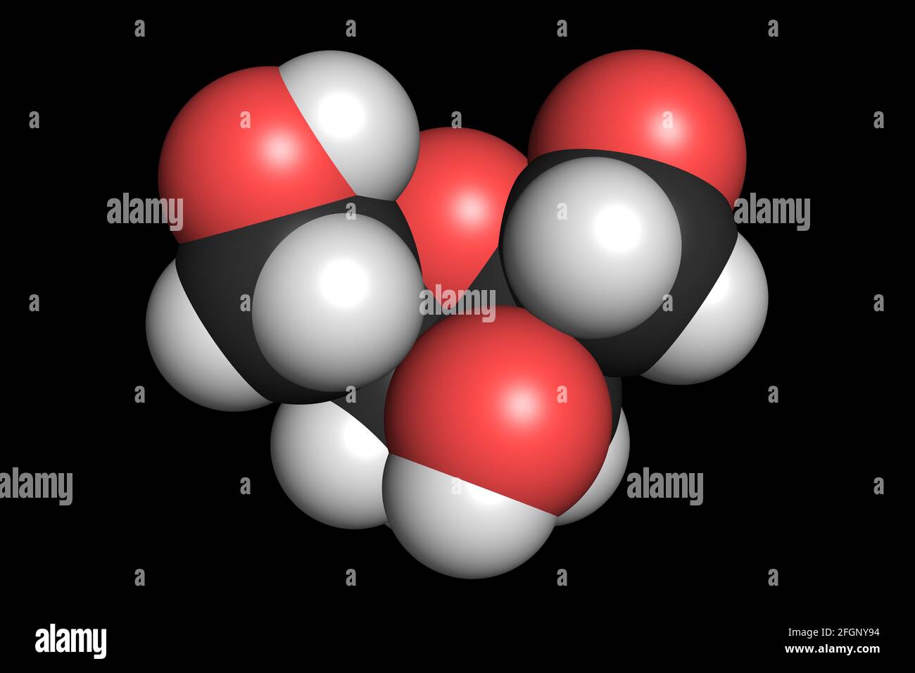 Fructose molecule 3D render chemical structure Stock Photo - Alamy