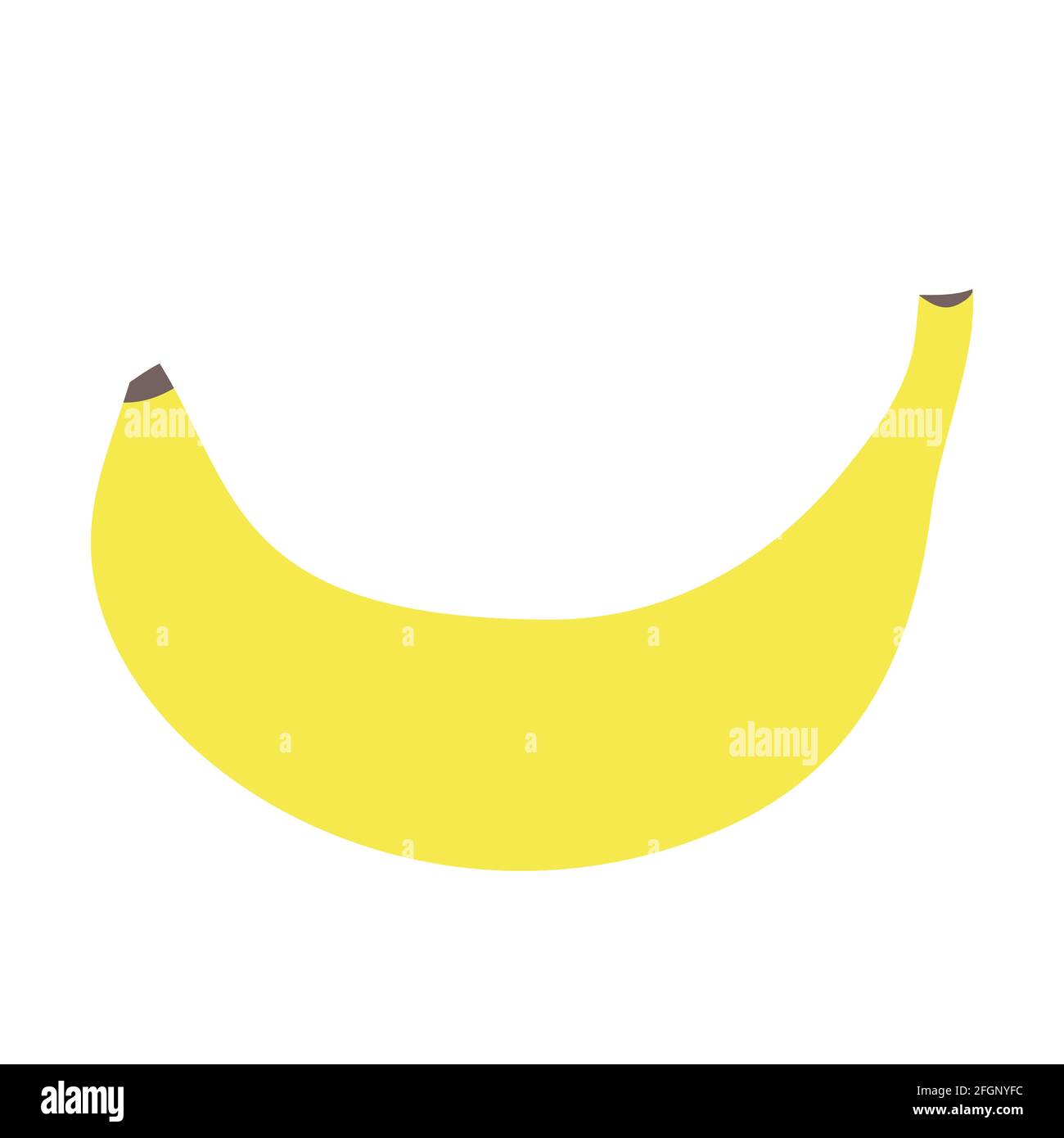 Simple boho fruit banana. Isolated on white background Stock Vector ...