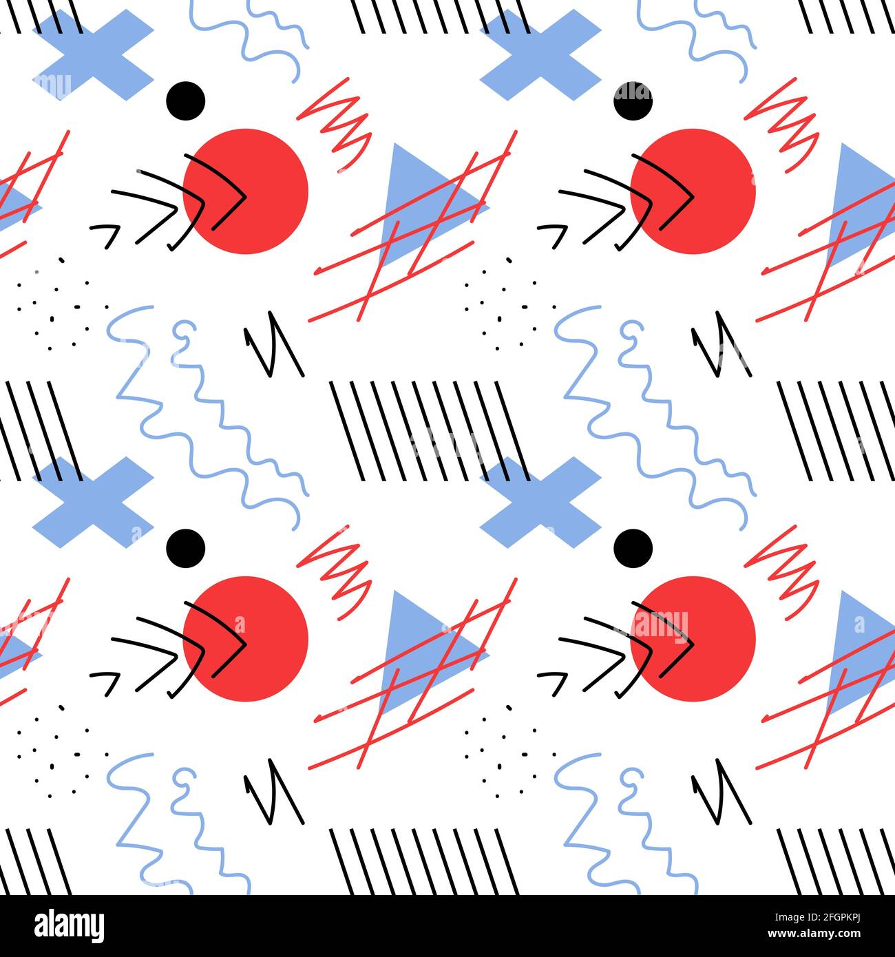 Geometric shapes elements red Cut Out Stock Images & Pictures - Alamy