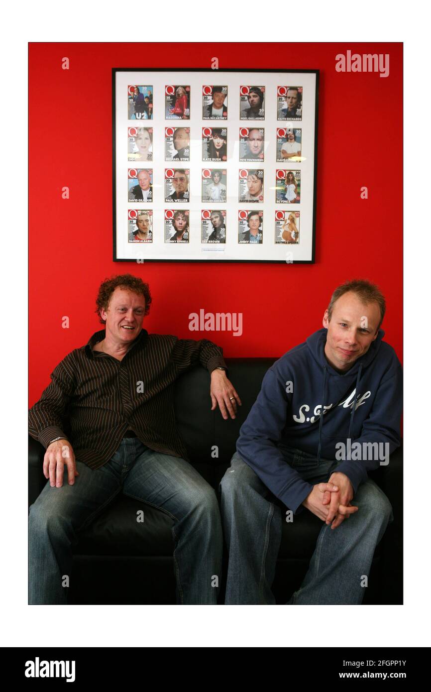 Q Radio.... Paul Rees (short hair, blue top) Editor of Q magazine and ...