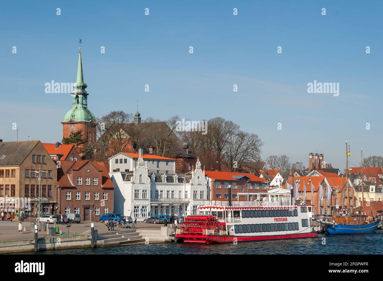 Schleswig-Holstein, April 2021 - Hafen-Impressionen der Stadt Kappeln ...