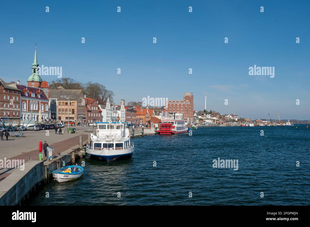 Schleswig-Holstein, April 2021 - Hafen-Impressionen der Stadt Kappeln ...