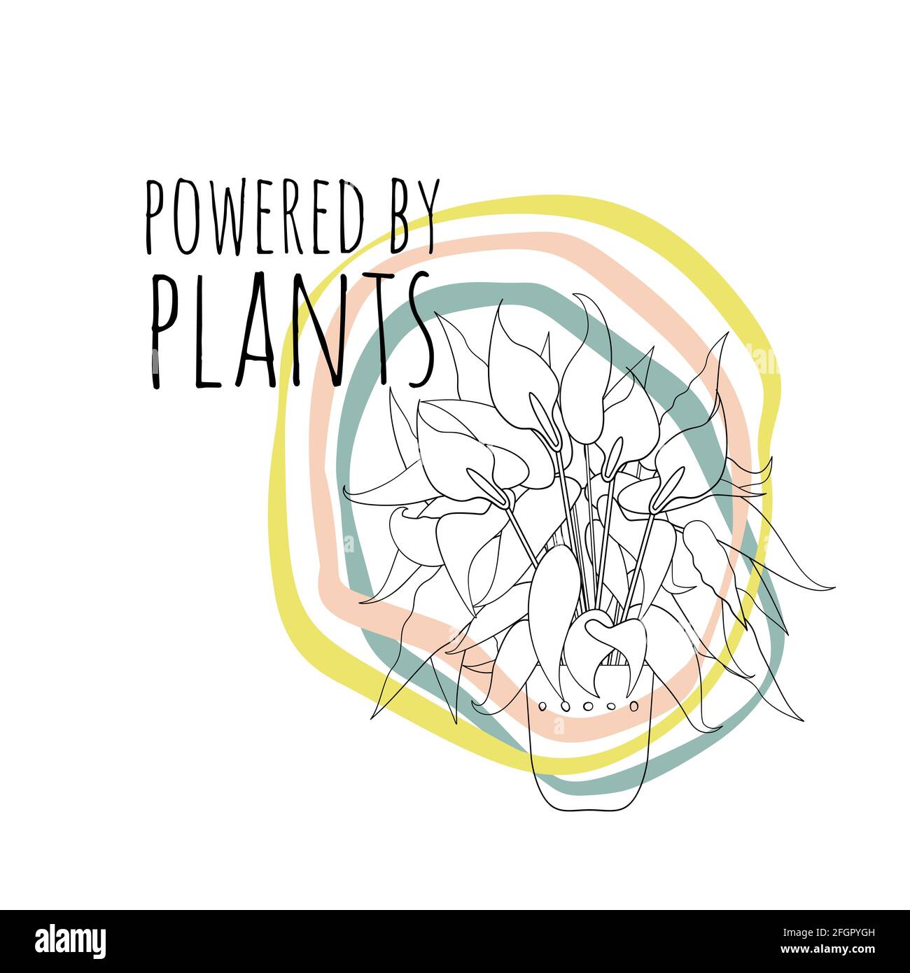Powered by plants Stock Vector Images - Alamy