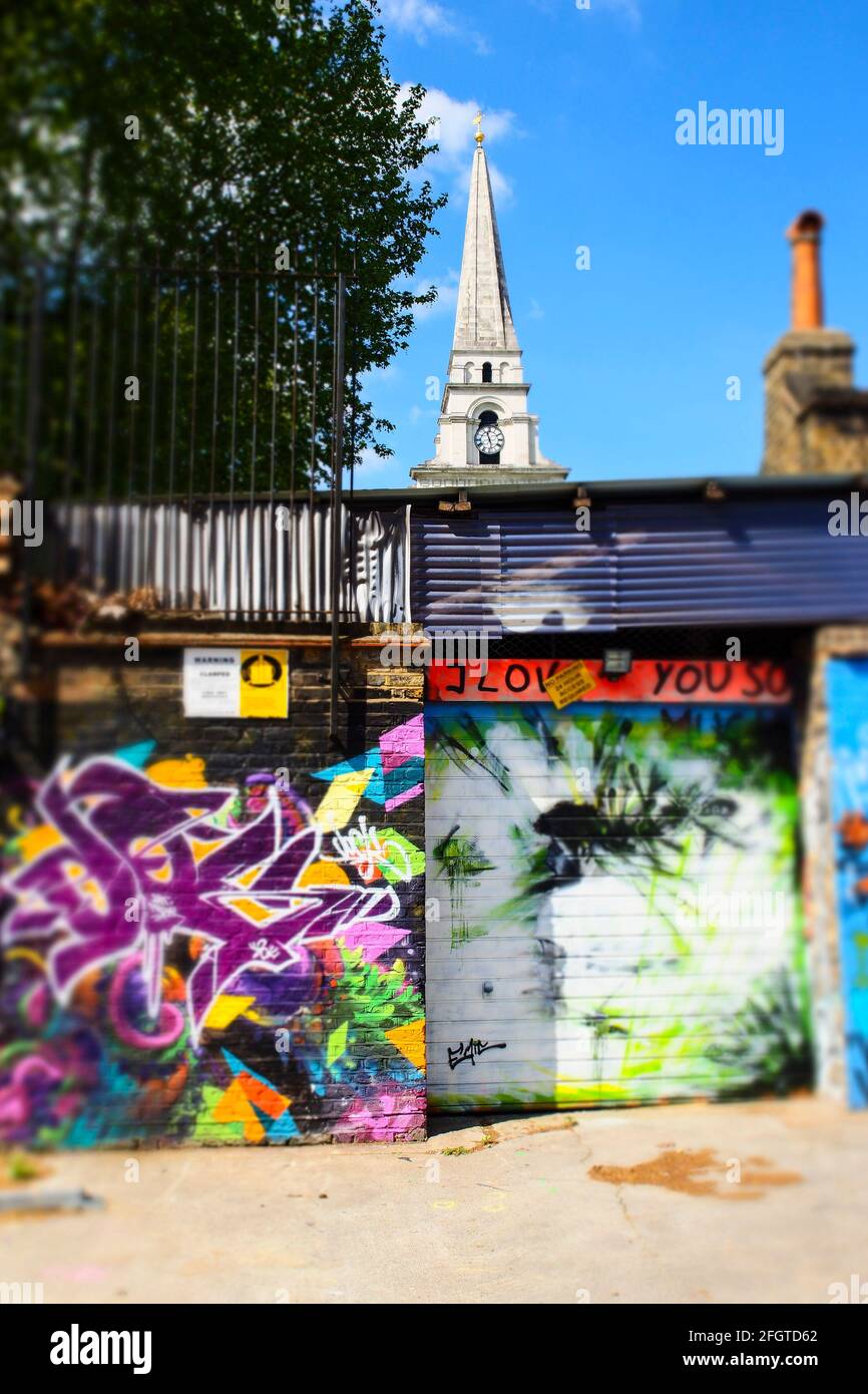 Brick Lane Area, London Stock Photo - Alamy