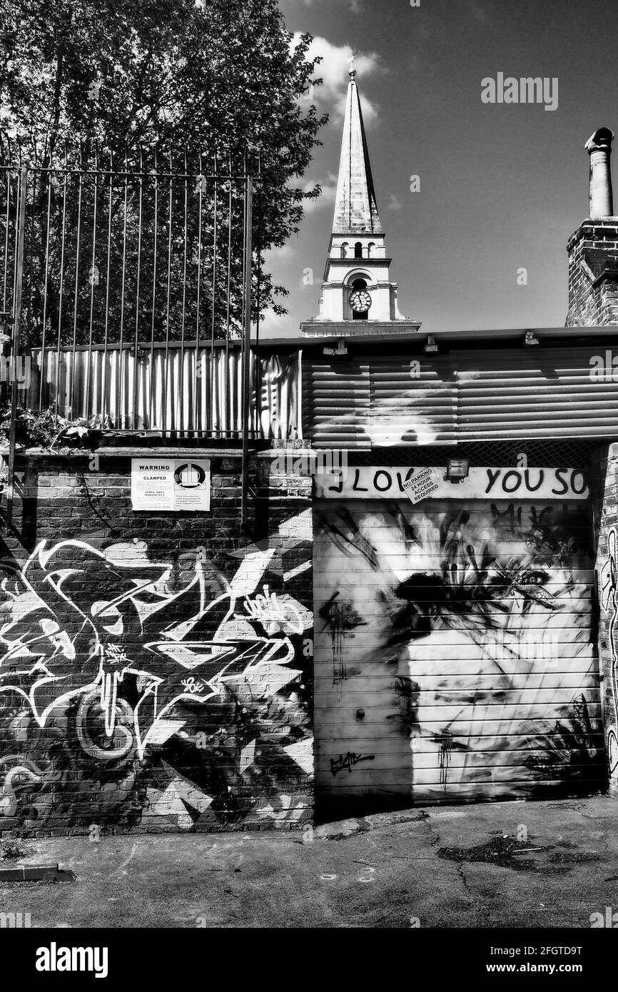Brick Lane Area, London Stock Photo - Alamy