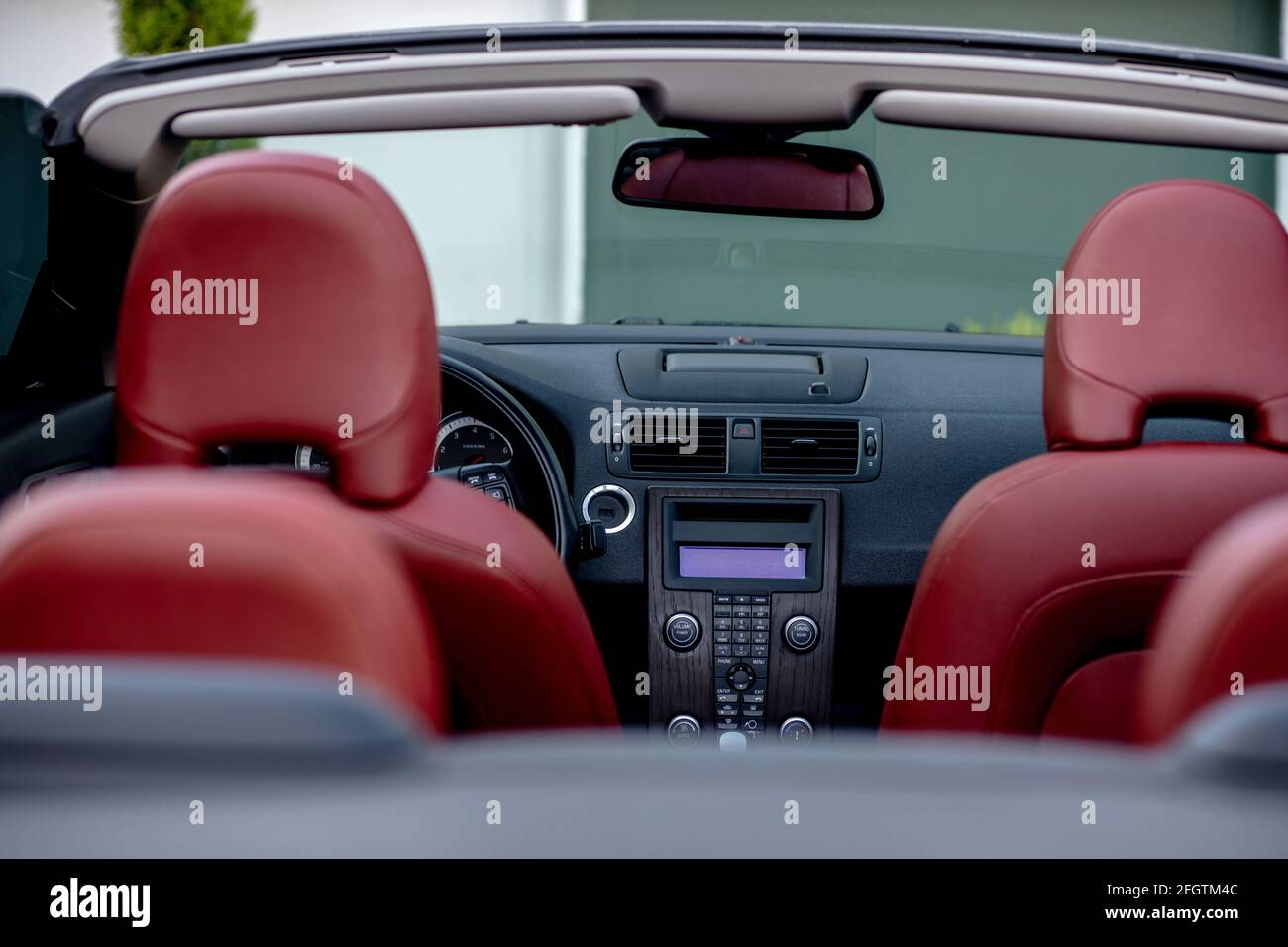 Close up view of a modern convertible car detail Stock Photo - Alamy