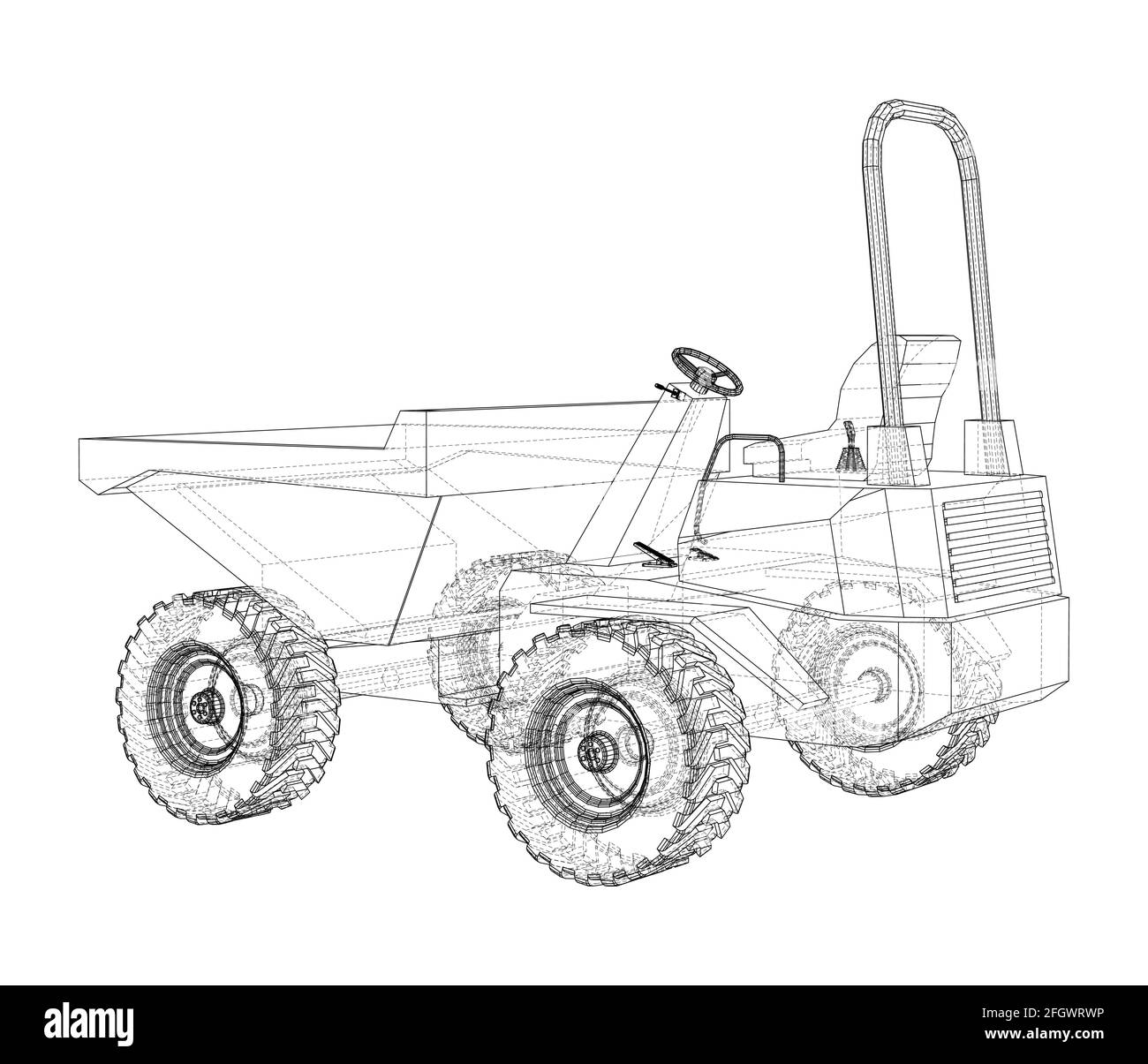 Dumper Truck. Vector Stock Vector Image & Art - Alamy