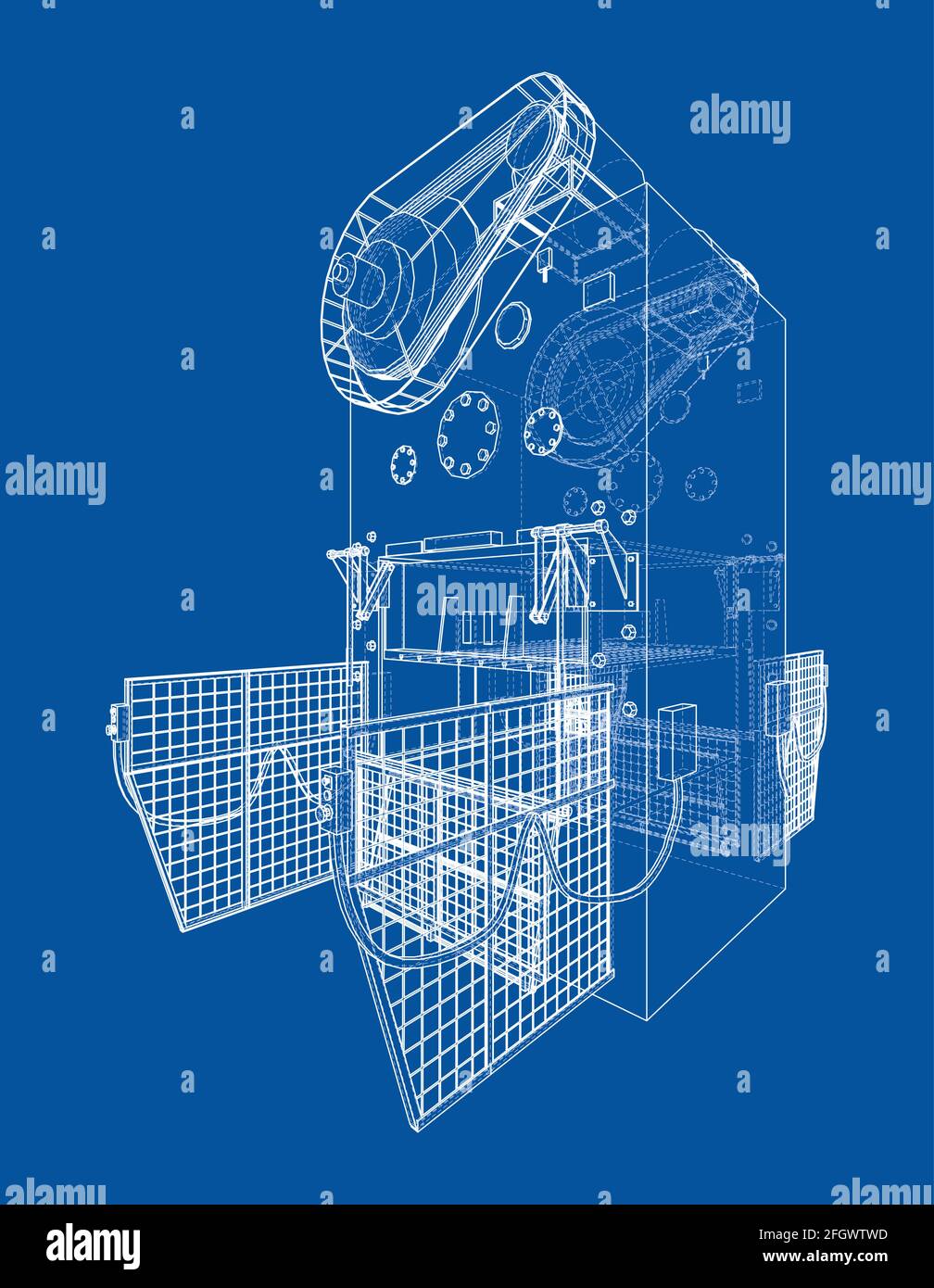 Powerful Press. Vector Stock Vector Image & Art - Alamy