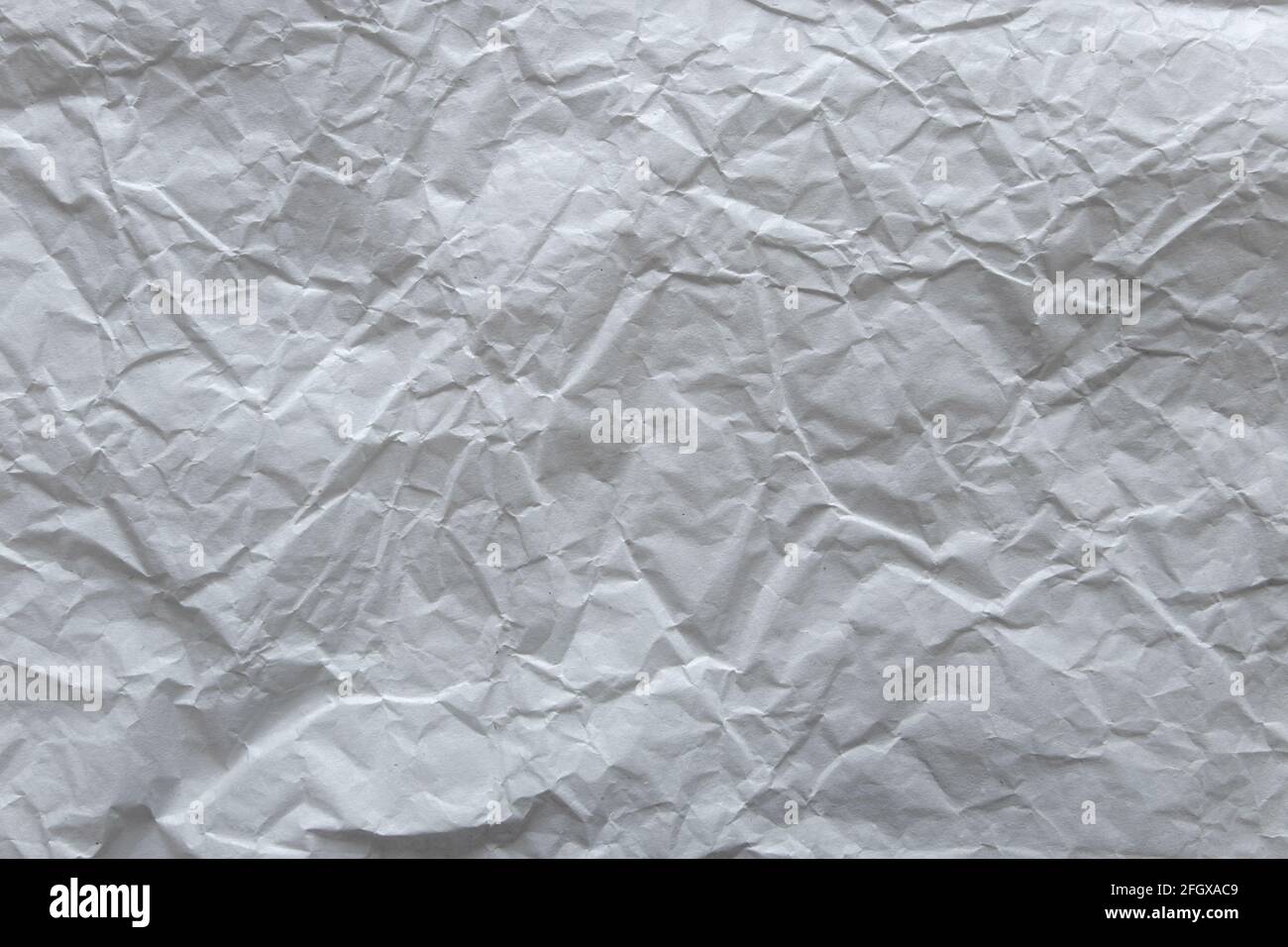 White badly wrinkled packing paper texture background Stock Photo - Alamy