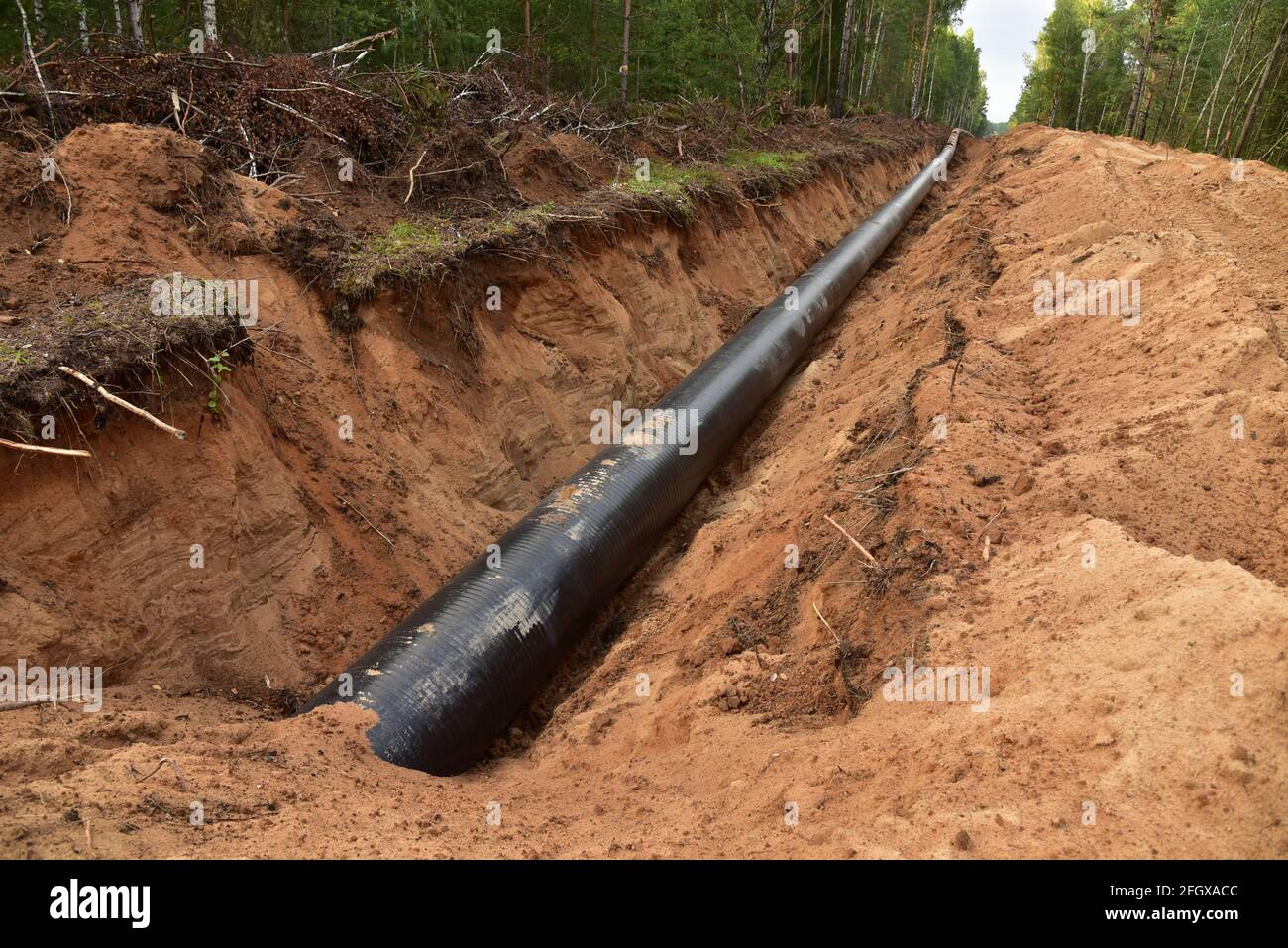 LNG pipeline construction project for global exports of natural gas ...