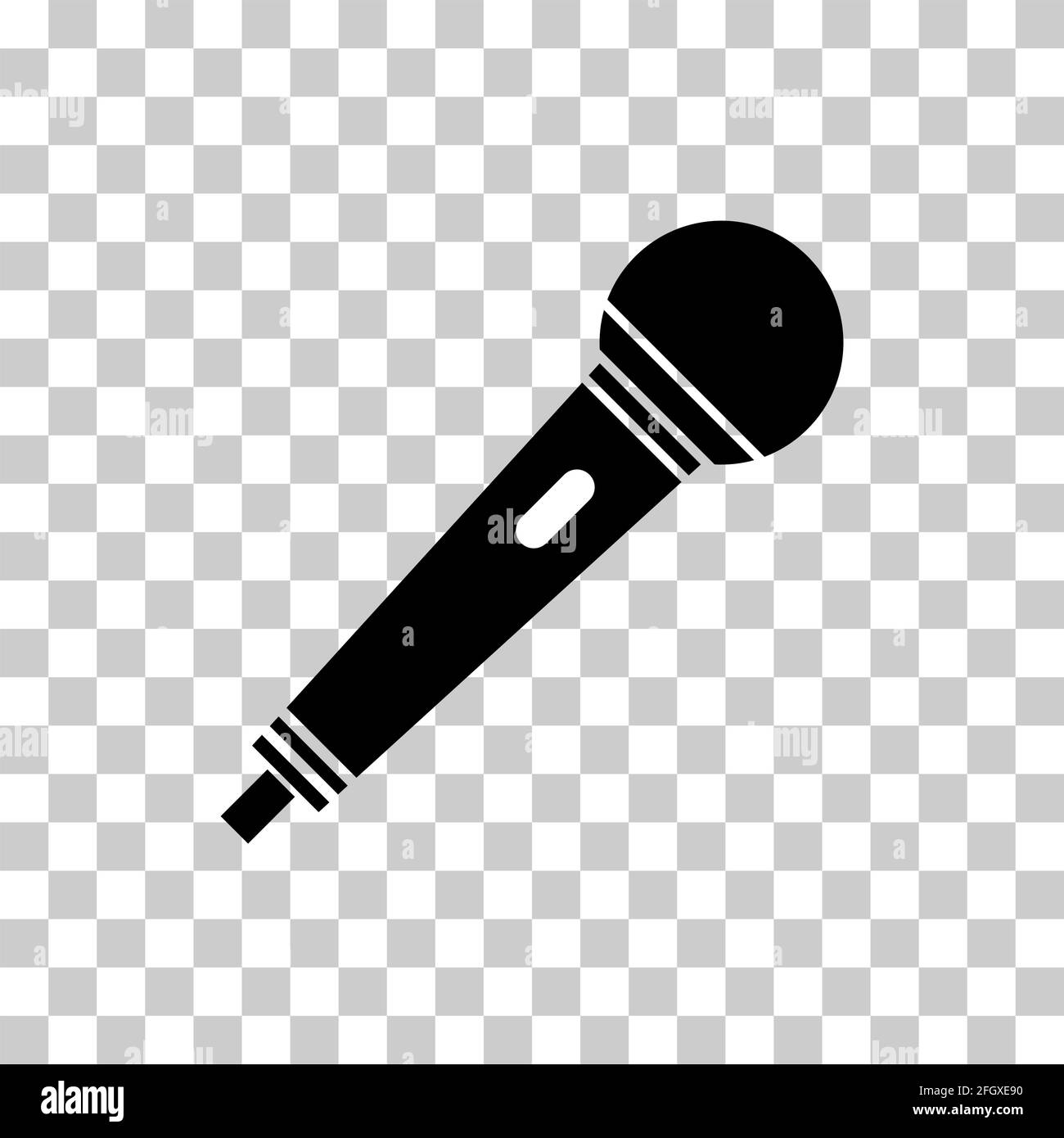 Microphone icon, audio speech symbol, record concert sign, web button ...