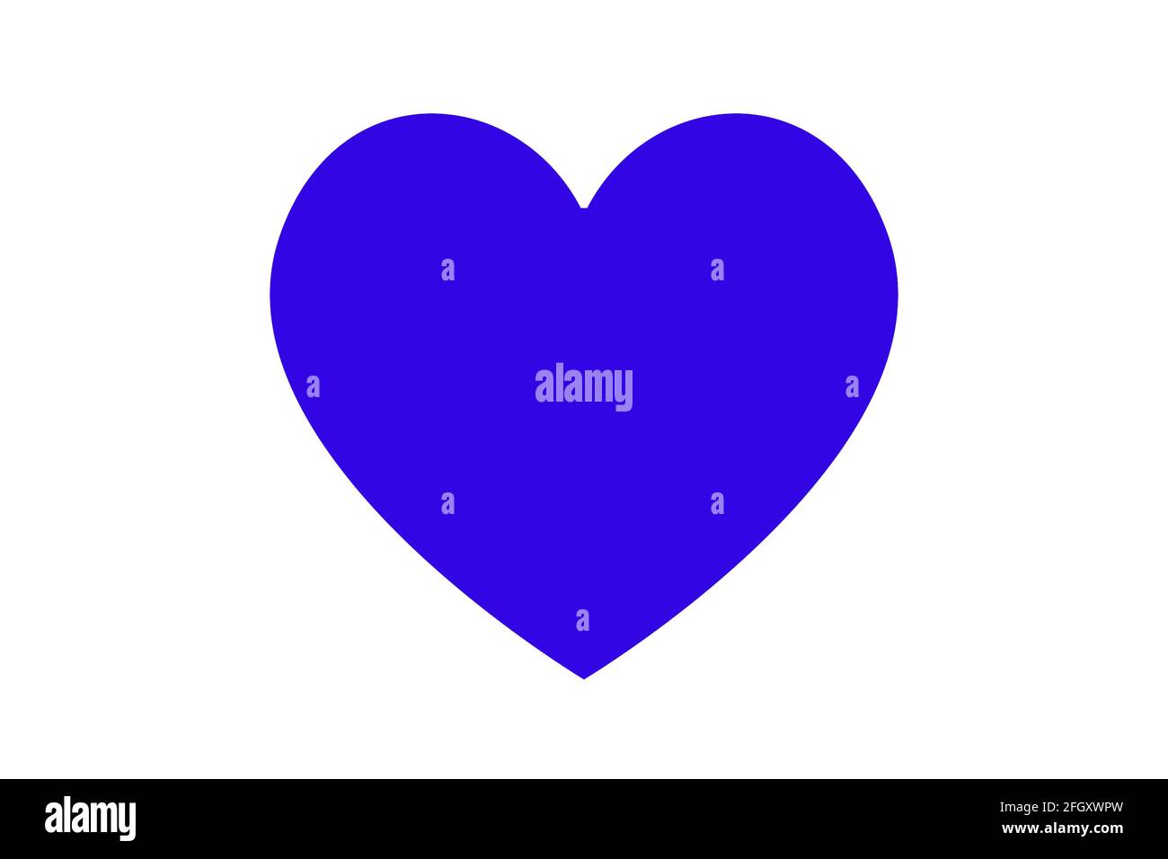 Blue heart illustration hi-res stock photography and images - Alamy