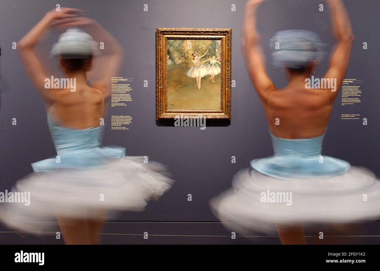 DANCERS FROM THE ENGLISH NATIONAL BALLET DANCE INFROUNT OF TWO DANCERS ...