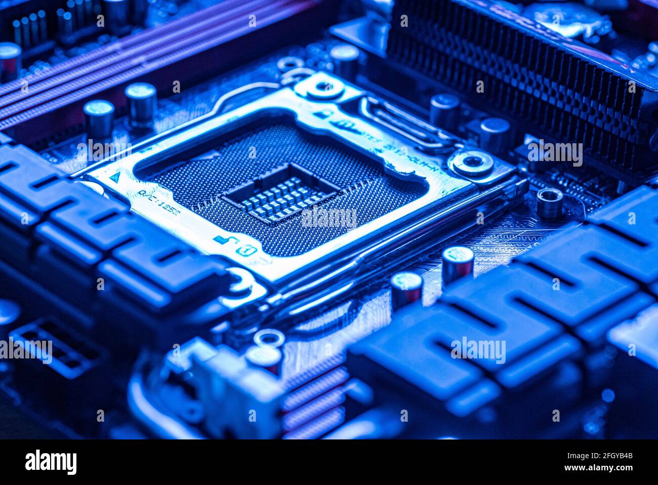 Cpu socket motherboard 23 Stock Photo - Alamy