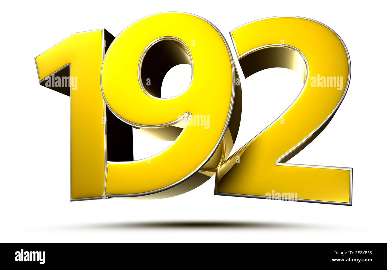 3d number 192 hi-res stock photography and images - Alamy