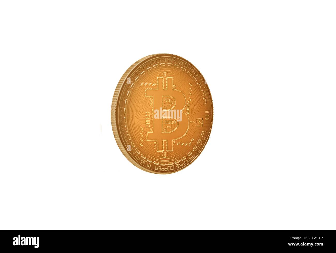 Stack coins virtual coins bitcoins Cut Out Stock Images & Pictures - Alamy