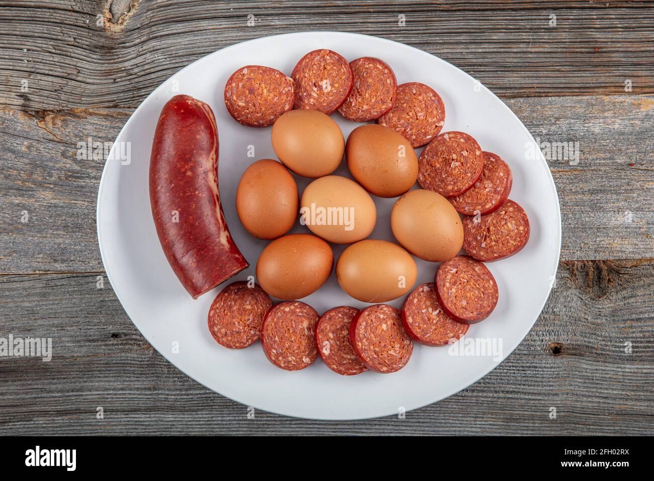 Turkish sausage (Turkish name; Turkish sucuk). Turkish sausage kangal ...